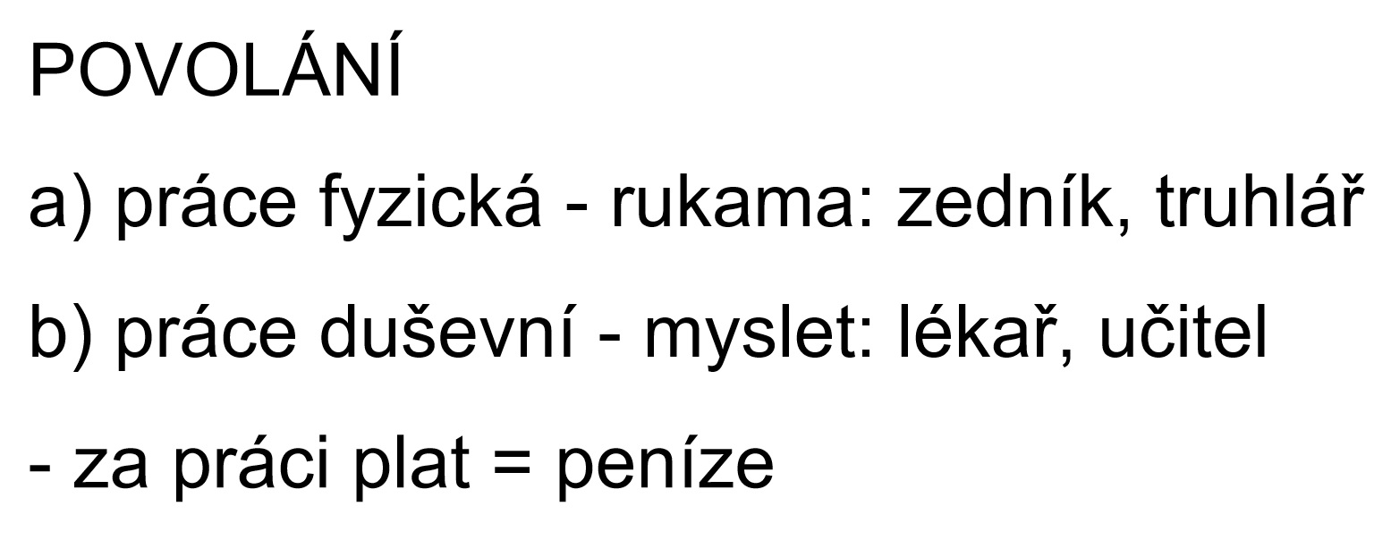 Učivo pro chybějící :: 3. třída